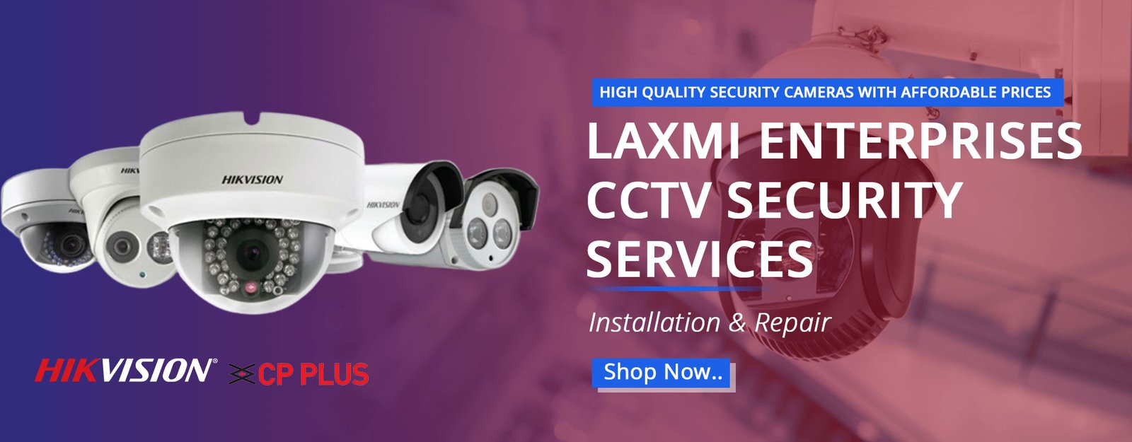 CCTV camera installation and service